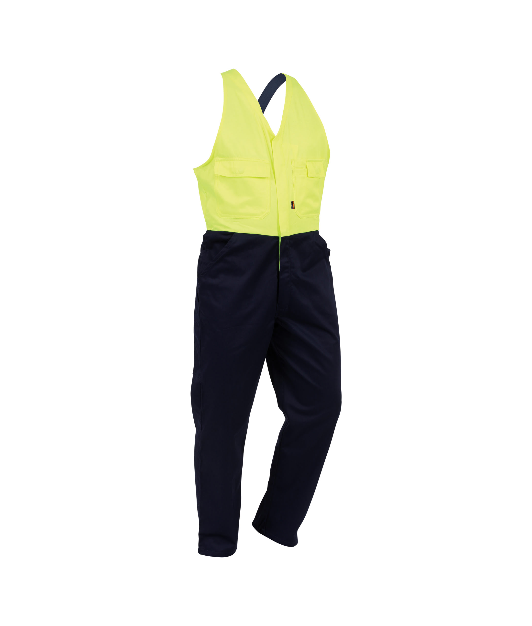 Workzone Easy Action Polycotton Zip Yellow/Navy Overall - (EDZPC)