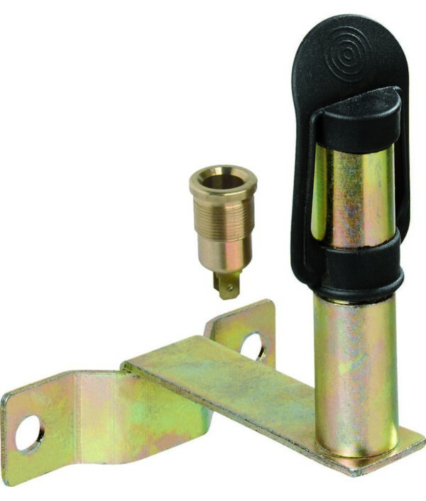 ISO Mounting Socket Right Angle Bracket (Horizontal Fixing), pre-wired